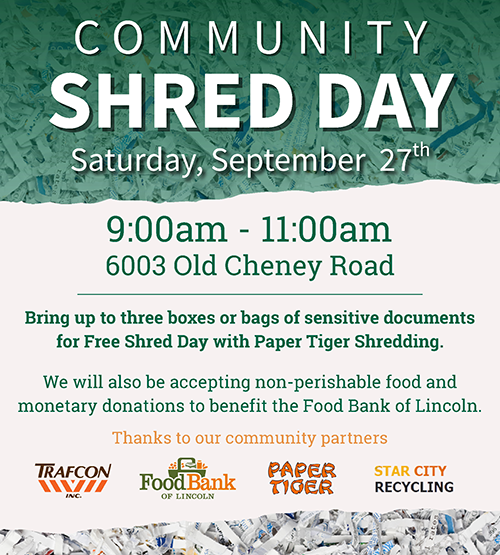 Join Us for Community Shred Day | West Gate Bank